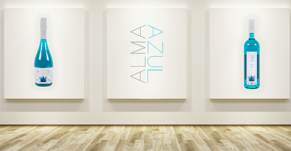 ALMA AZUL - blue wine